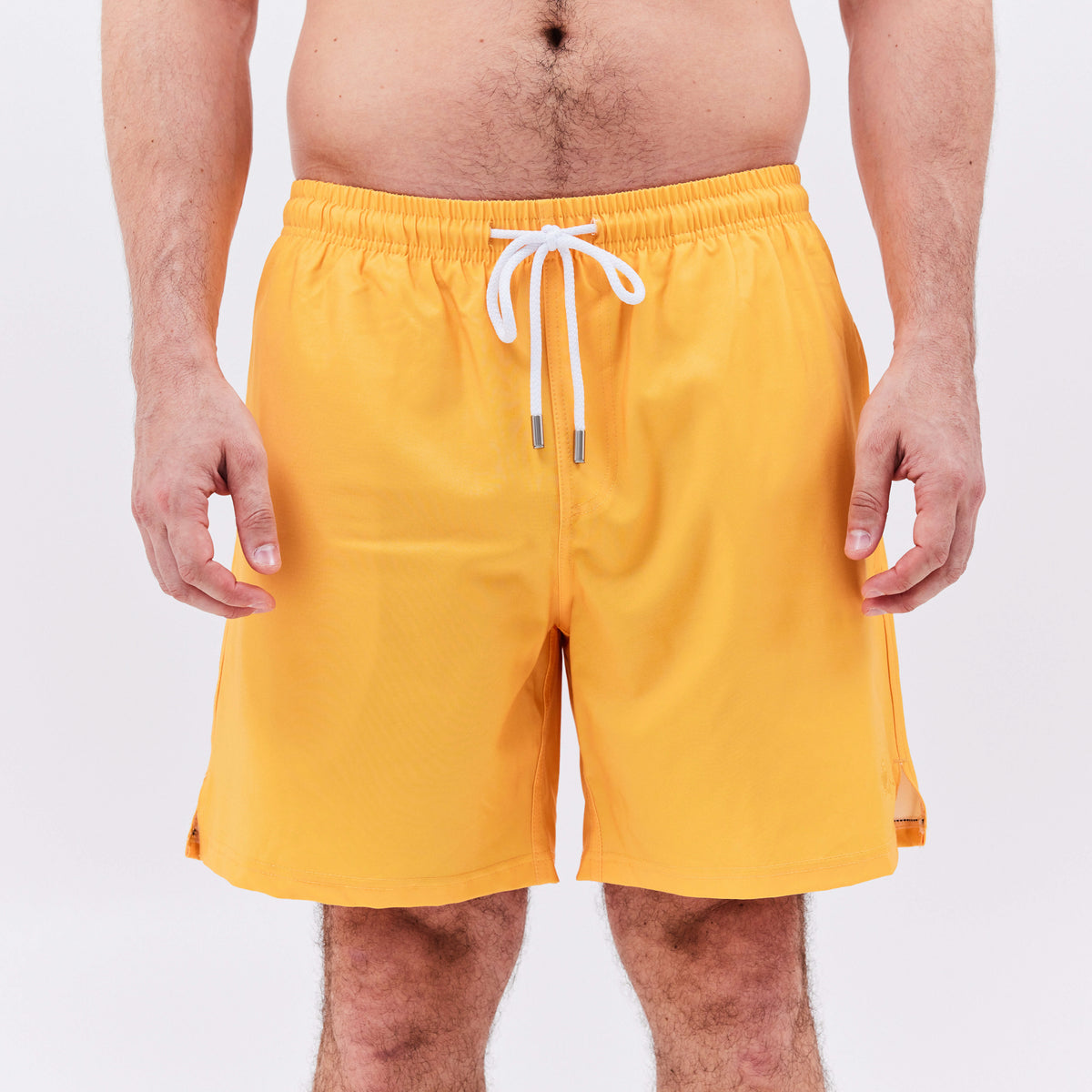 Solid Colors Swimming Shorts Mango – Seasonal Thread