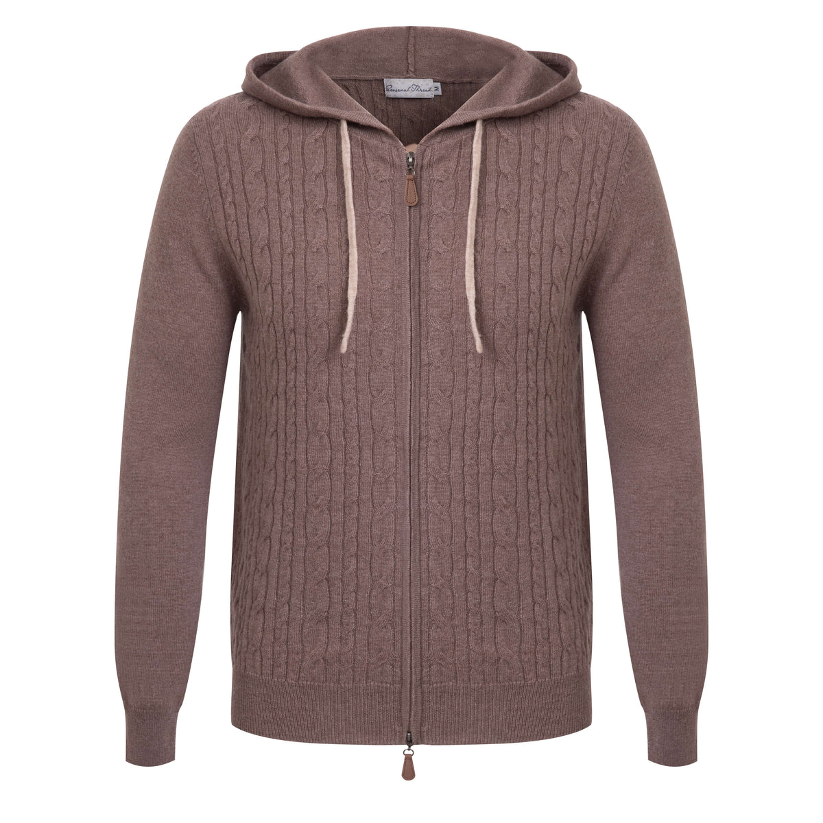Oak Wood Cashmere Blend Full Zip – Seasonal Thread